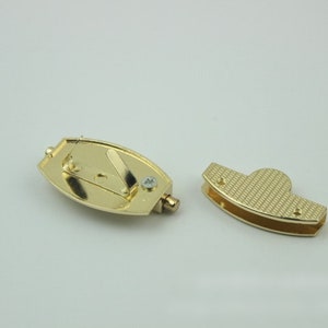 Thumb Lock 1 1/2" 38mm Purse Press Lock Tuck Tongue Clip Clasp Closure ...