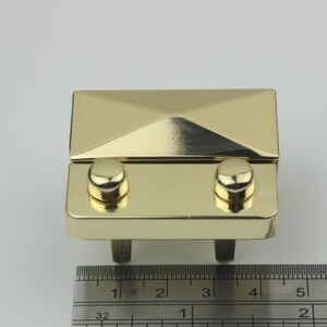 Thumb Lock 1 3/4" 45mm Purse Press Lock Tuck Tongue Clip Clasp Closure ...