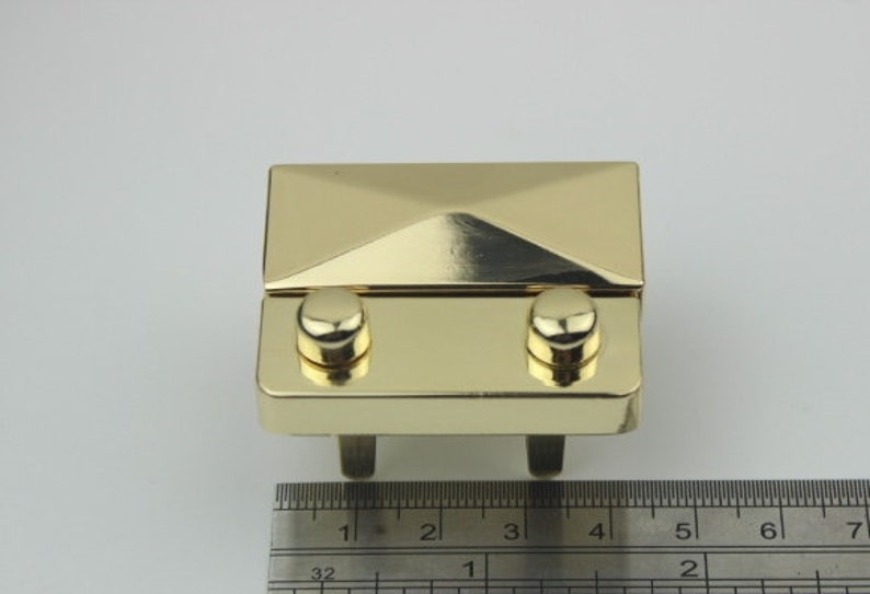 Thumb Lock 1 3/4" 45mm Purse Press Lock Tuck Tongue Clip Clasp Closure ...