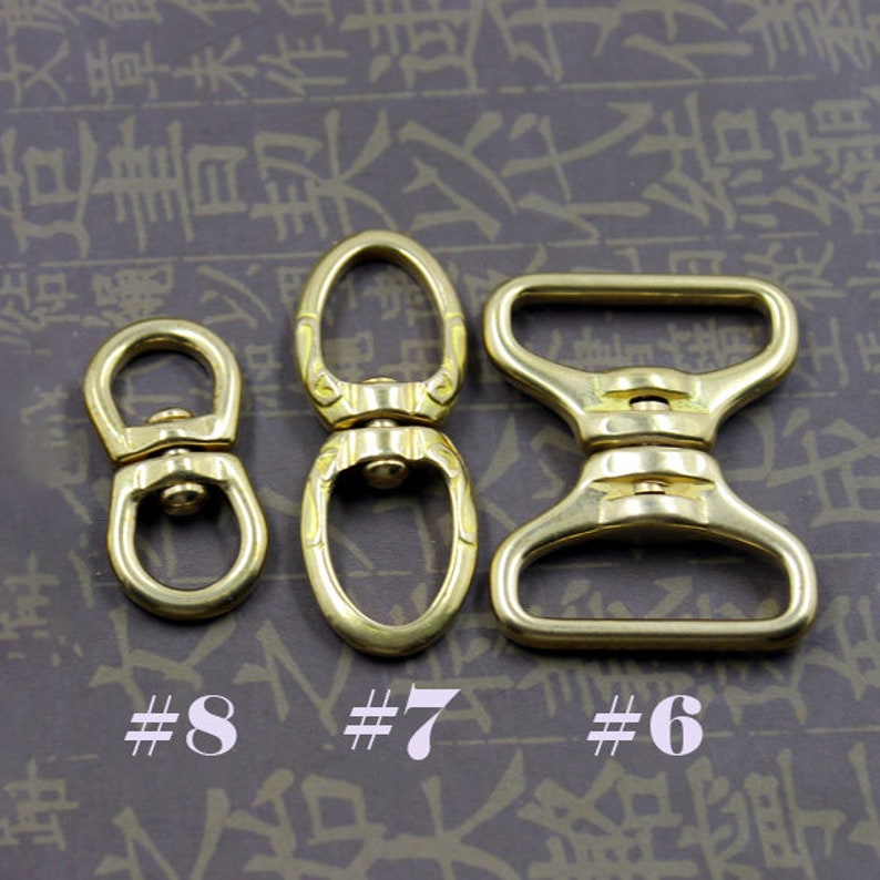 Solid Brass Eye Bolt Scissor Snap Square Trigger Eye Swivel - Etsy