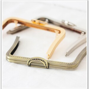 Gold Purse Frame Metal Vintage Pattern Snap Clasp for Bag Sewing Clutch ...