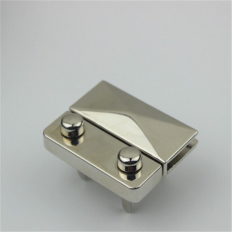 Thumb Lock 1 3/4" 45mm Purse Press Lock Tuck Tongue Clip Clasp Closure ...