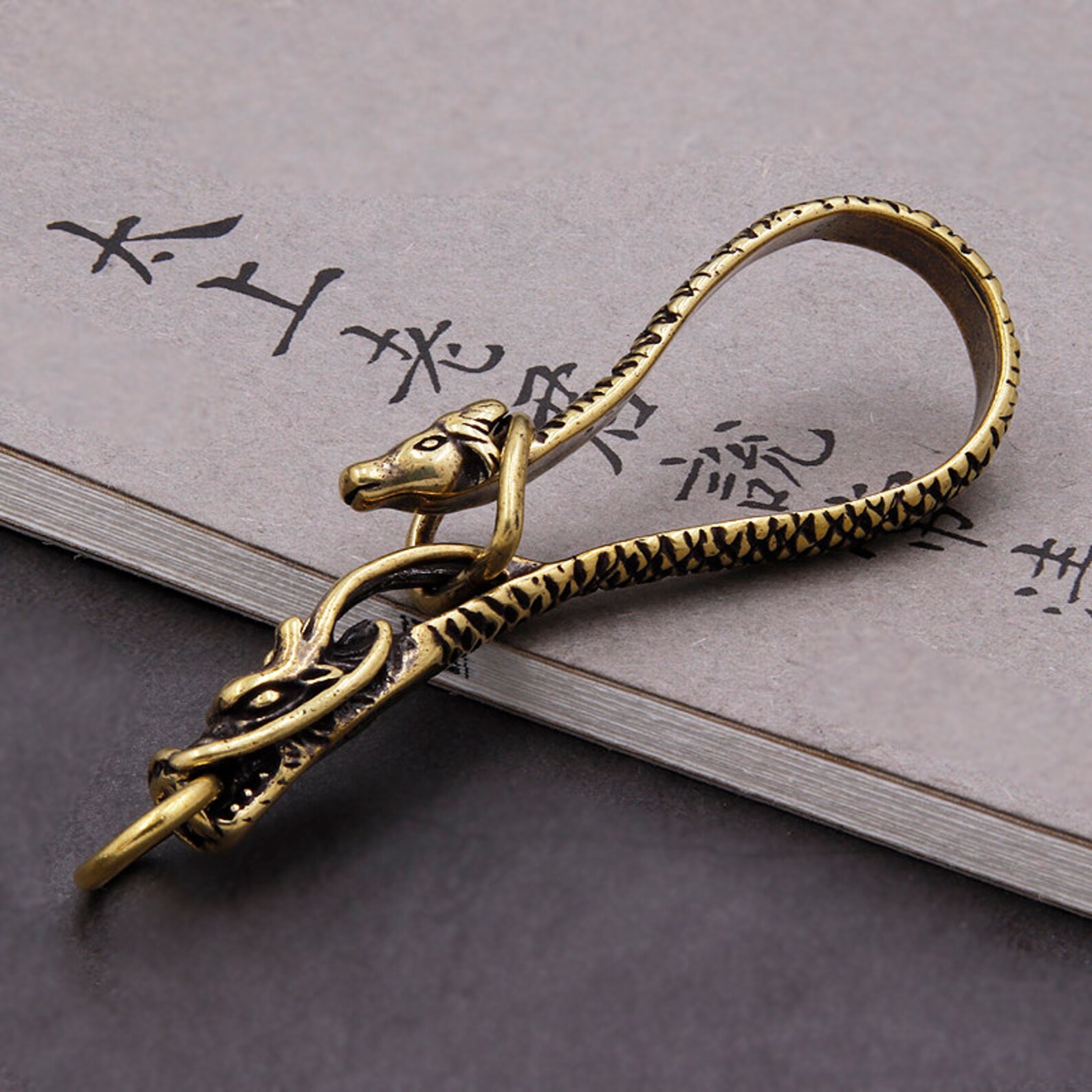 Solid Brass Keychain Keyring 1 3 Inch Coil Fob Copper Leathercraft ...