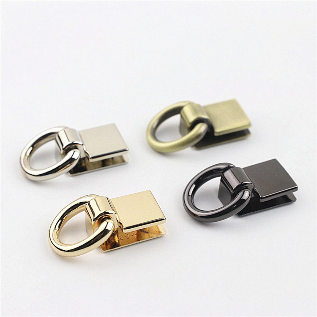 Strap Handles Connector 1/2 Inch 13mm Lock Buckle Gold Hardware Leather ...