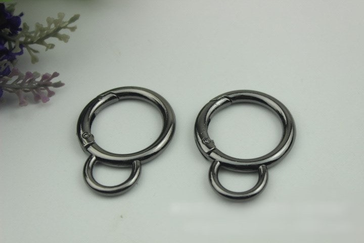 Round Spring Push Gate Ring Swivel Snap Hook 25mm 1 - Etsy