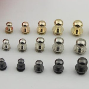 Brass Screw Stud Button 6 8 10 Mm Round Head Brown Browne Gold Bronze ...