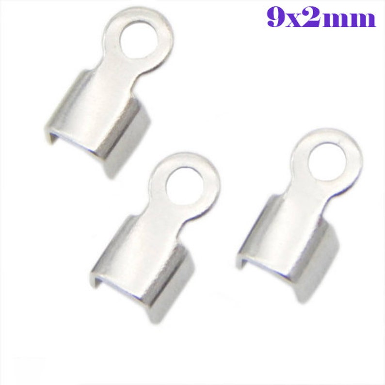 Stainless Steel Fold Over Crimp Clamp Clip 8x2 9x2 9x3 Mm - Etsy