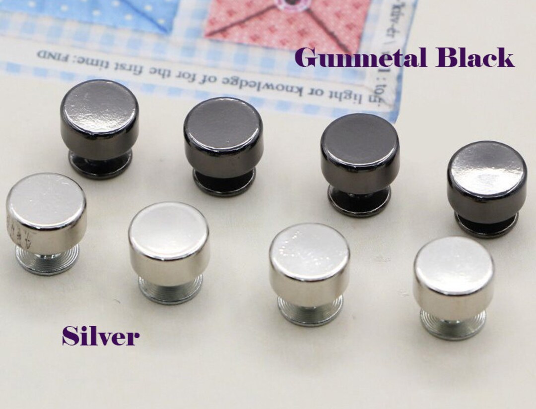 Metal Purse Feet Screw Back 9 5 Mm Rivet Stud Nail Flat 1/3 3/16 Inch ...