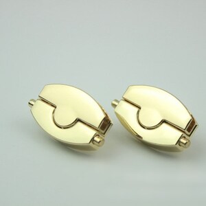 Thumb Lock 1 1/2" 38mm Purse Press Lock Tuck Tongue Clip Clasp Closure ...