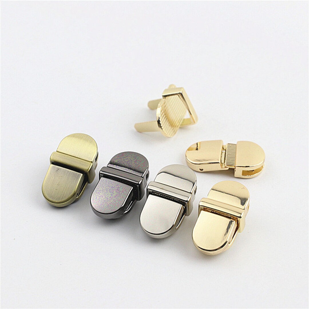 Thumb Lock 1 1/8" 28mm Purse Press Lock Tuck Tongue Clip Clasp Closure ...