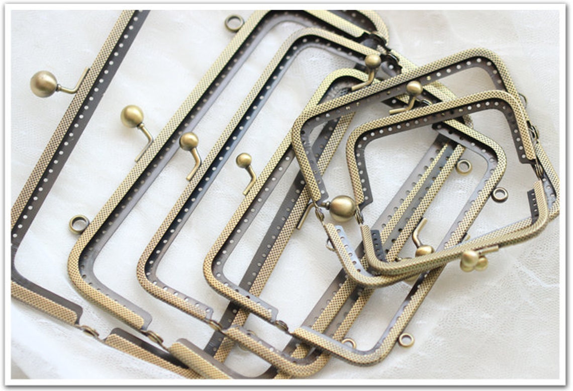 Purse Frame 2 1/2 - 8 Inches 6-20cm Antique Bronze Metal Vintage ...