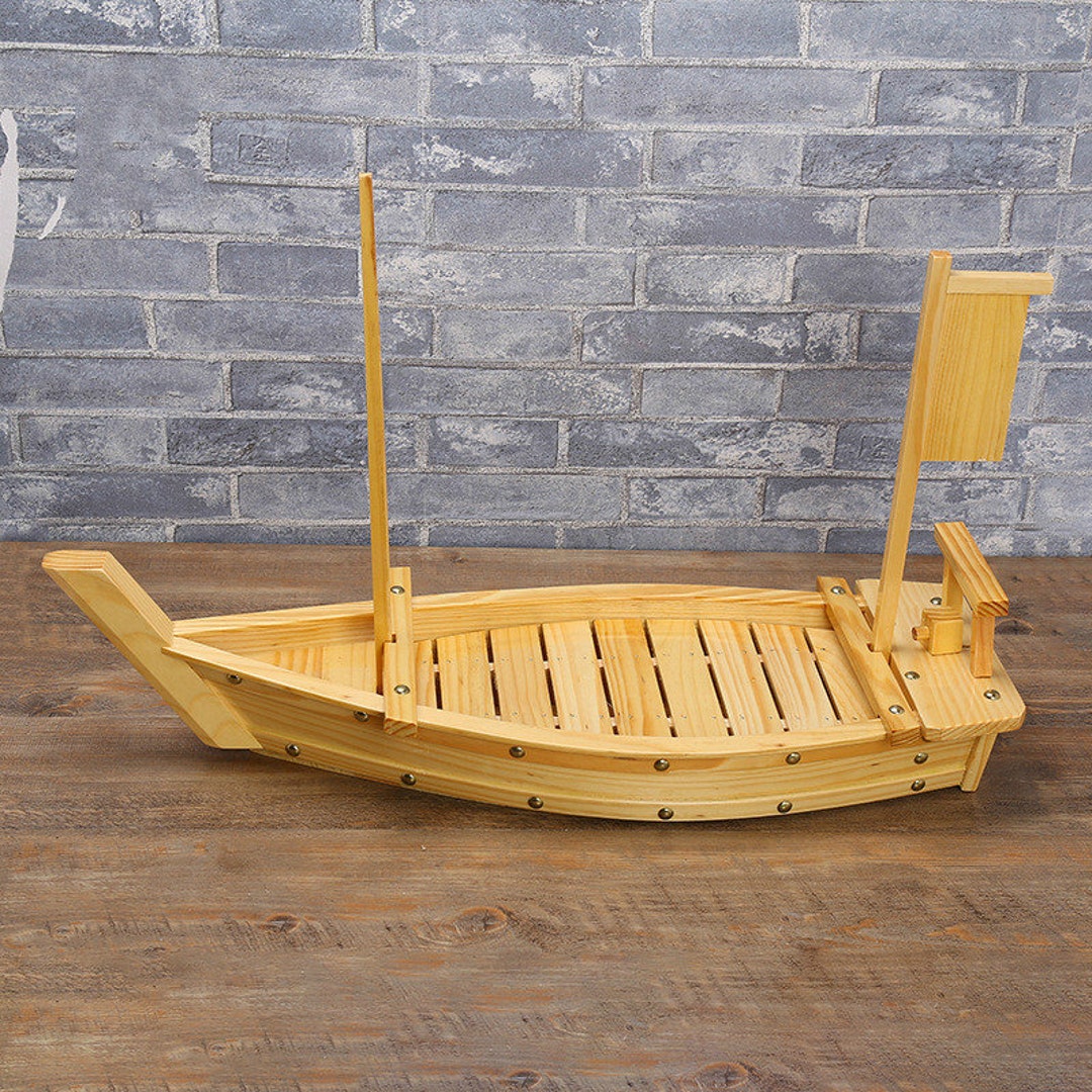 Japanese Sushi Boat Display Tray Bamboo Style Seafood Buffet - Etsy ...