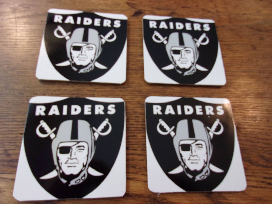 Set of 4 Brand New Las Vegas Raiders Drink Coasters - Etsy