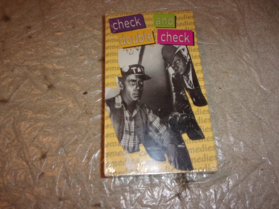 Check and Double Check VHS New-unopened Amos & Andy 1930 - Etsy