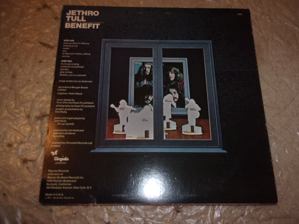 Benefit Jethro Tull LP 1973 Fast Shipping - Etsy Canada