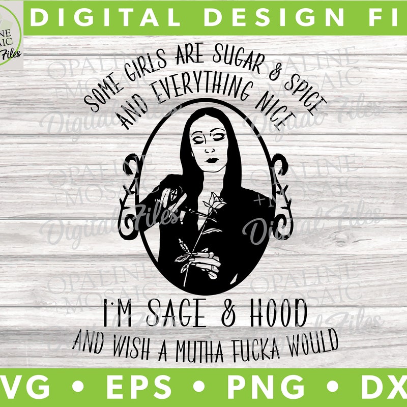 Morticia Addams Svg - Etsy