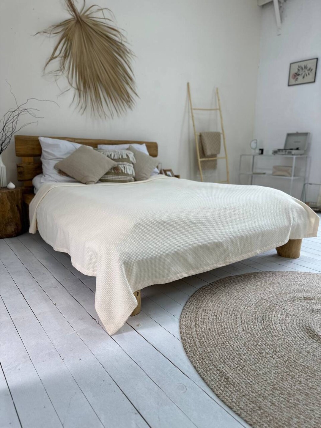 Lightweight Summer Bedspread, Luxury Farmhouse Bed Cover, Extra Soft ...