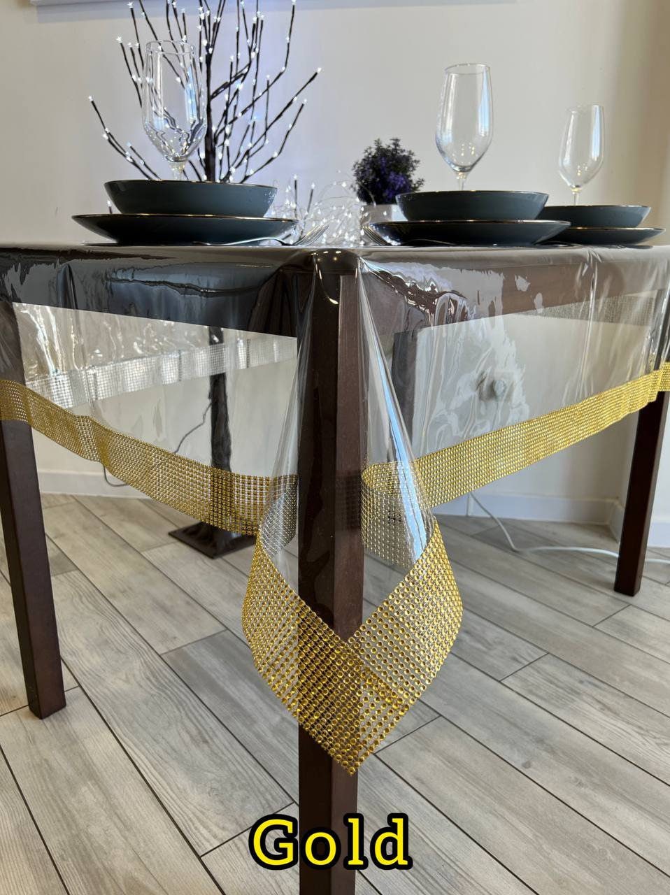 Clear Tablecloth Silicone Waterproof, Custom Tablecloth for Your Table ...