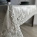 Table Cover With Royal Lace, Elegant Lace Velvet Tablecloth, Elegance ...