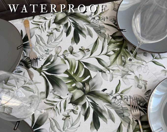 Waterproof Tablecloth. Cottagecore Decor. Table Setting. Teflon Table ...
