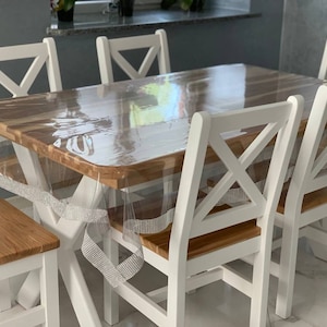 Clear Tablecloth Silicone Waterproof, Custom Tablecloth for Your Table ...