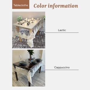 Transparent Table Cover for Dining Table, Royal Lace Silicone ...