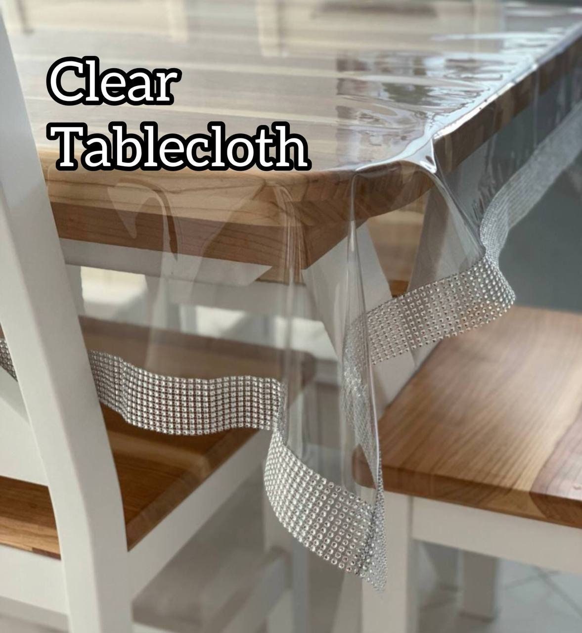 Clear Tablecloth Silicone Waterproof, Custom Tablecloth for Your Table ...