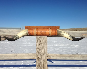 Mounted bull horns | Etsy