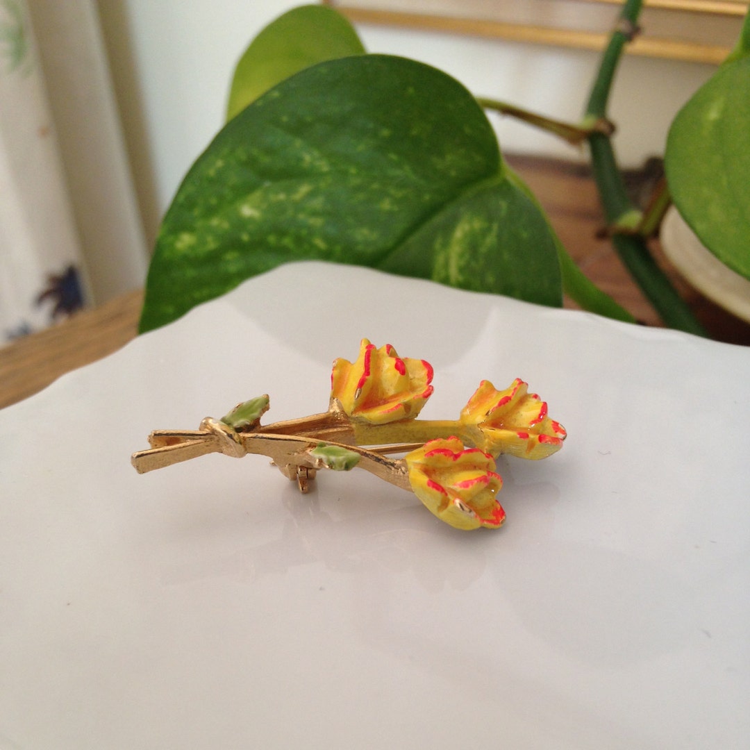Vintage Flower Pin, Mod Flower Pin, ART Jewelry - Etsy