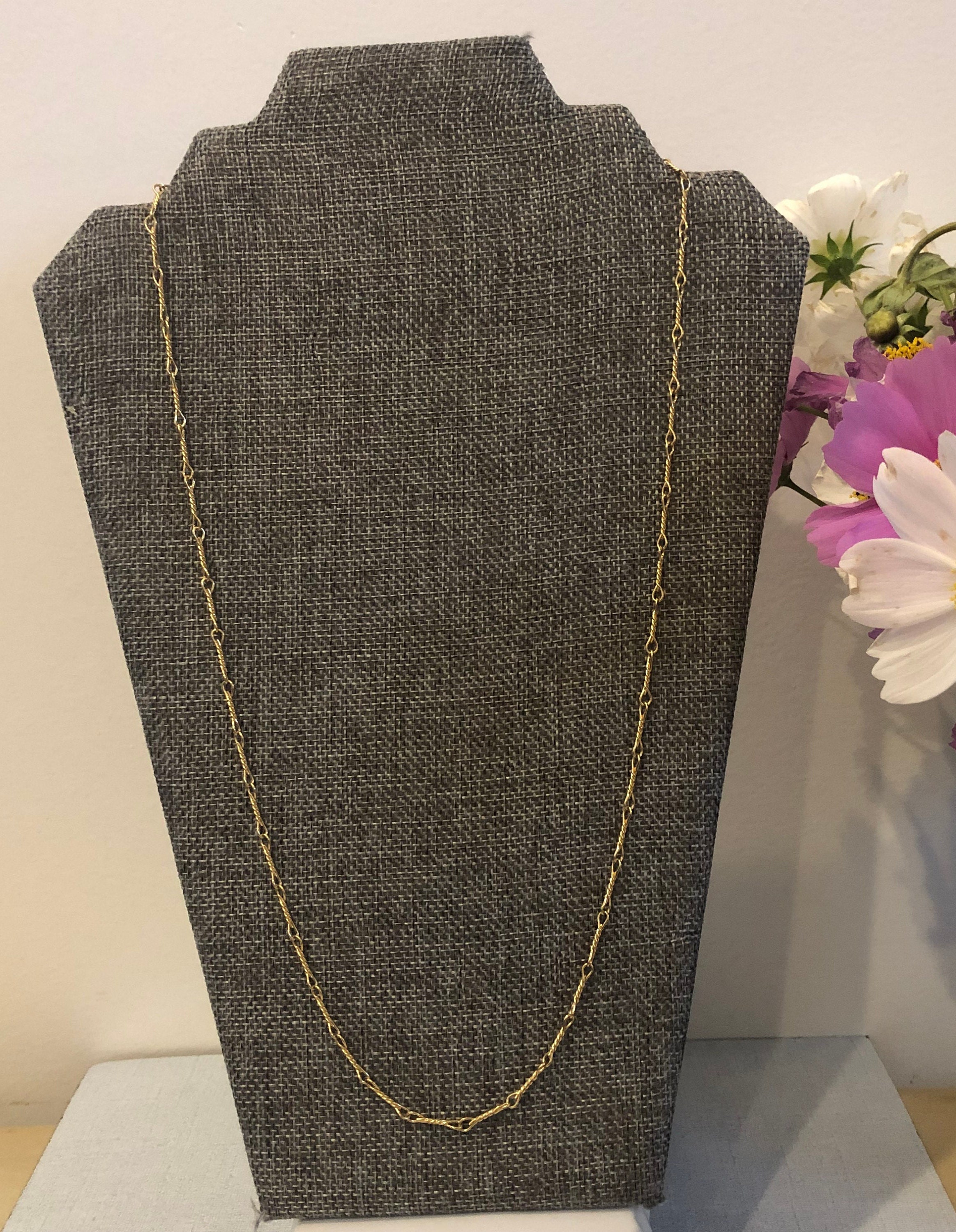 Vintage Monet Chain, Gold Tone Necklace, Retro Jewelry, Minimal - Etsy