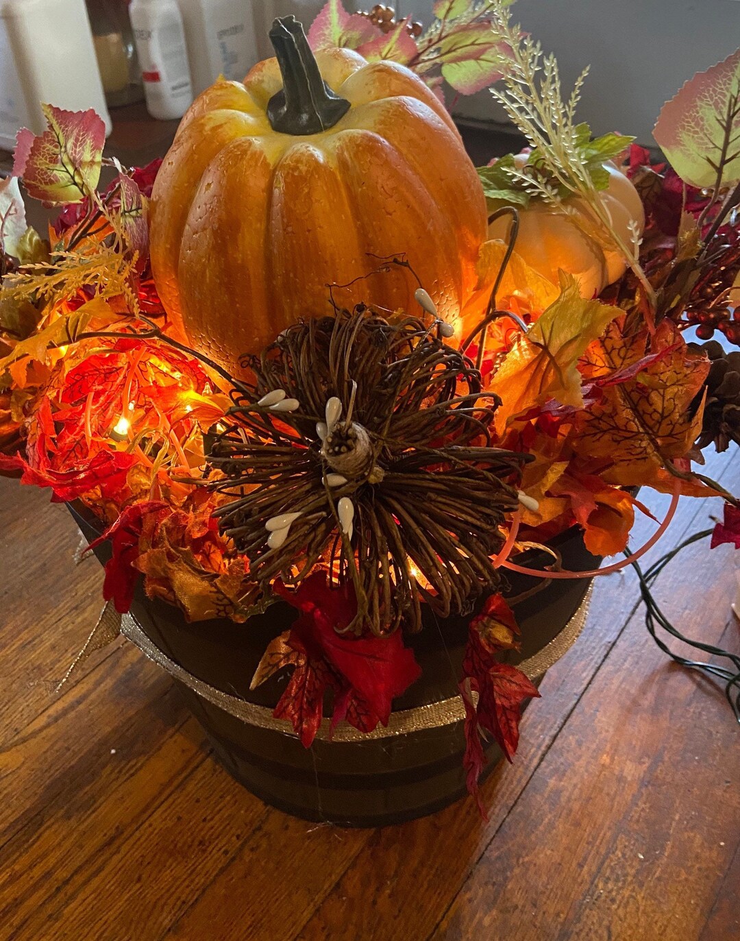 Fall Porch Basket. Beautiful for Fall - Etsy