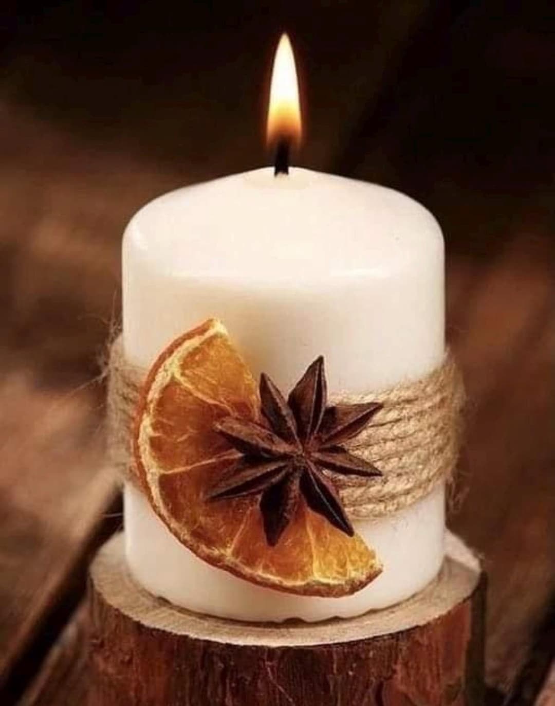 Set of 2 Beautiful Rustic Holiday Candles. - Etsy