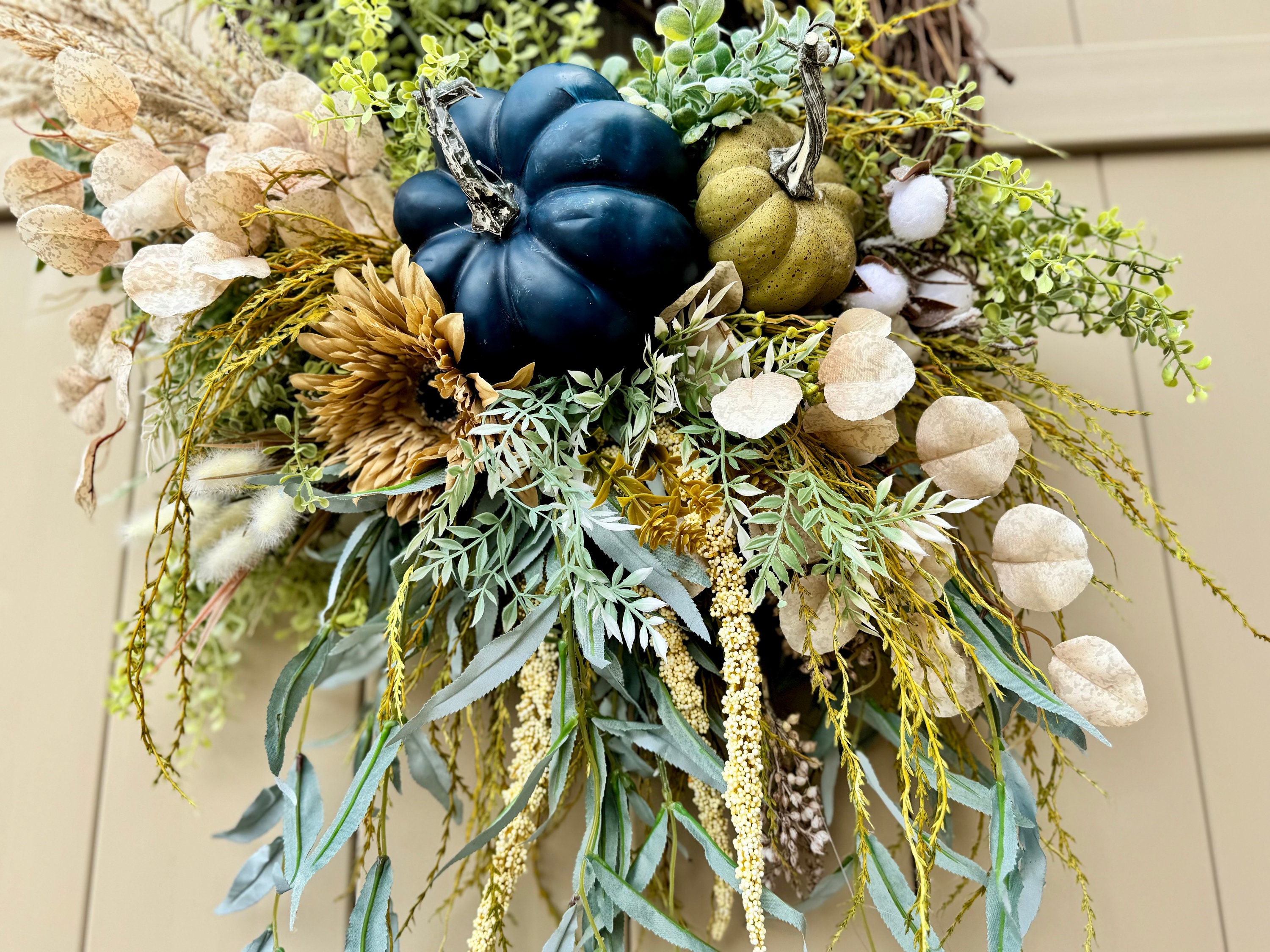 Farmhouse Fall Wreath,shabby Chic Fall Wreath,wreath for Fall,fall ...
