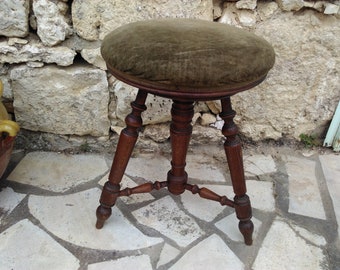 Antique piano stool | Etsy