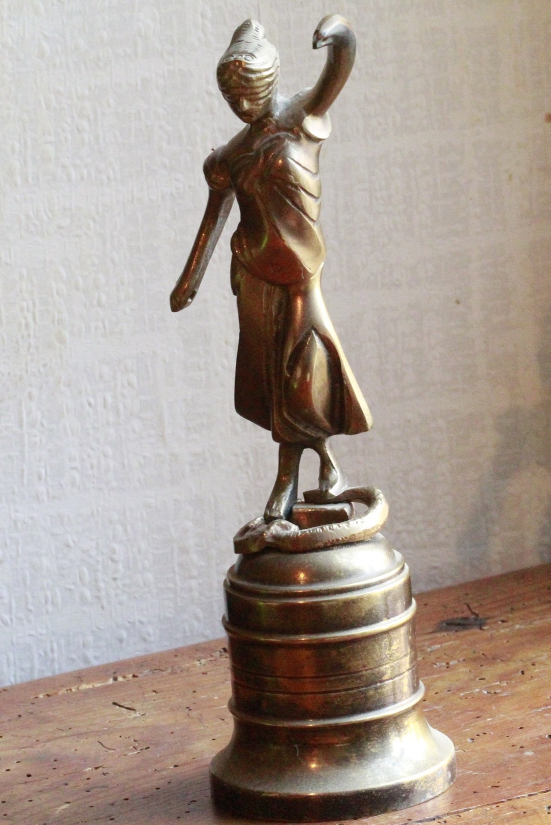 Brass Woman Statue - Etsy