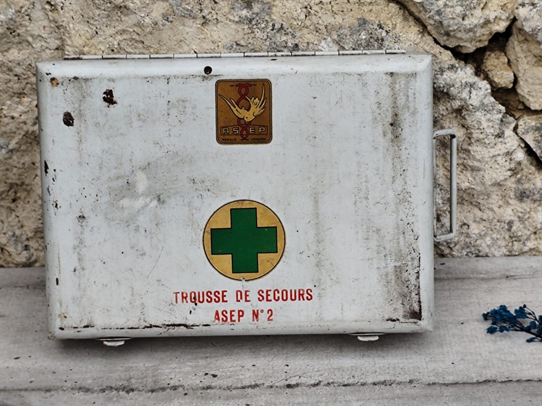 Old First Aid Kit With Old Pharmacy Products. - Etsy