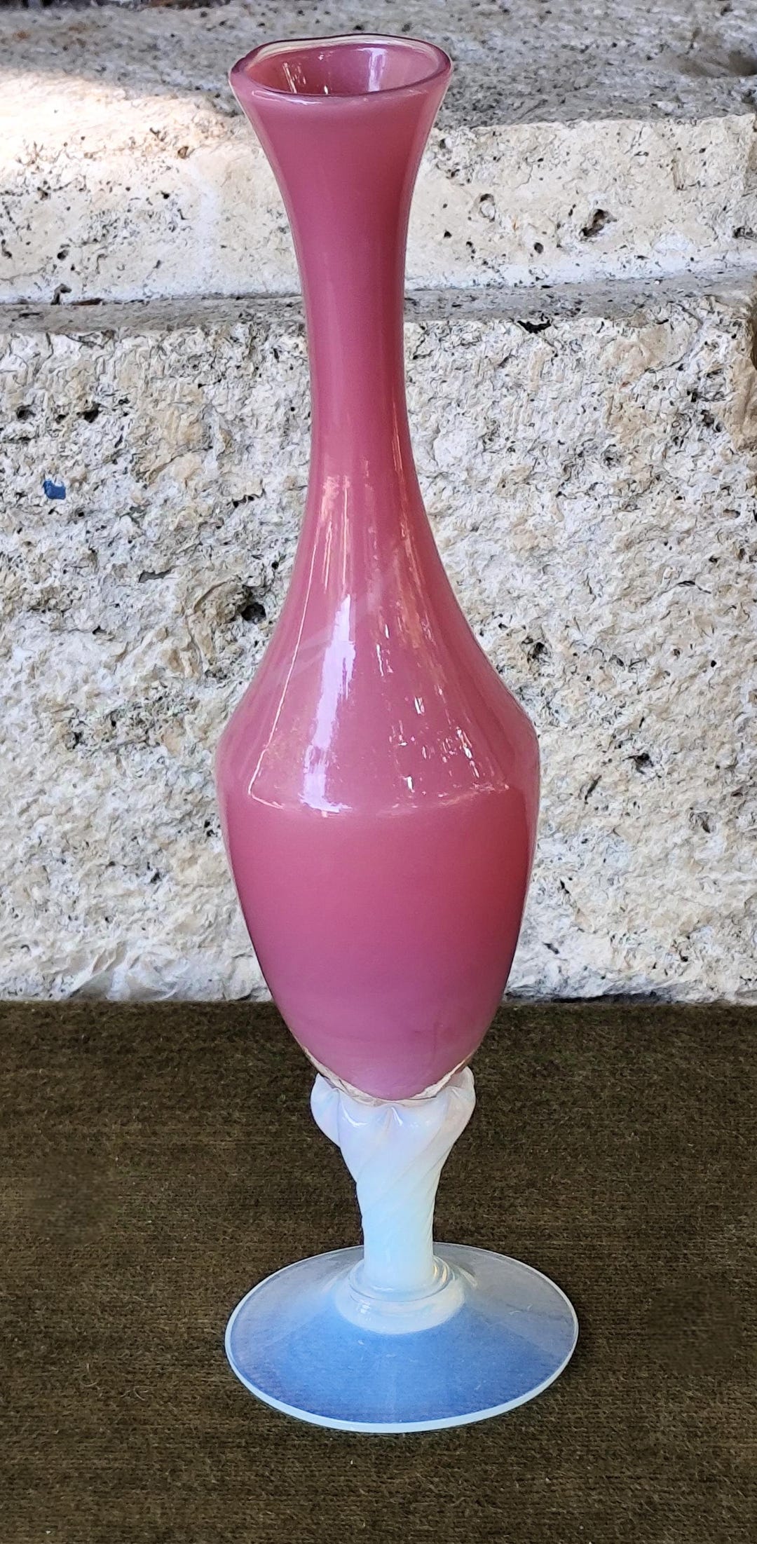 Pink Opaline Vase - Etsy