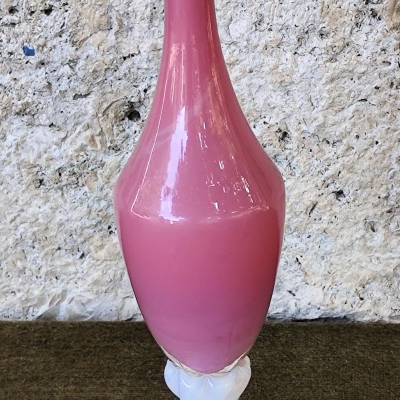 Pink Glass Vase - Etsy