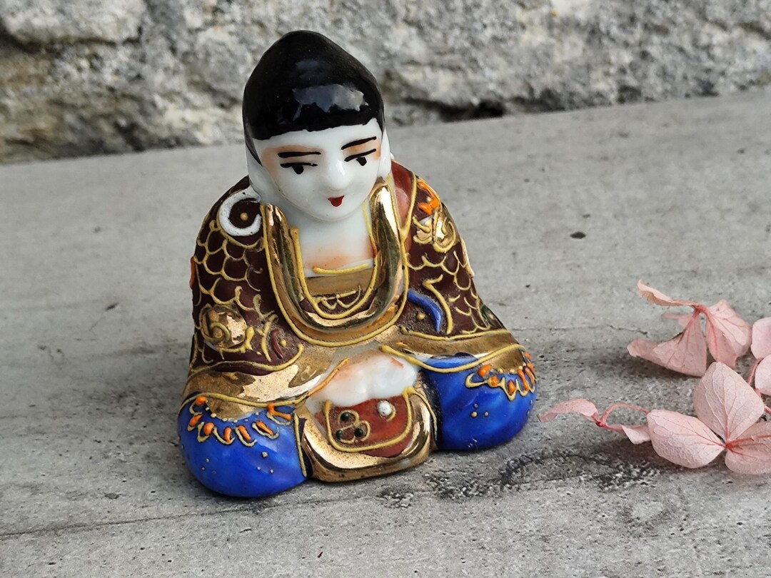Ancient Satsuma Buddha Statue - Etsy