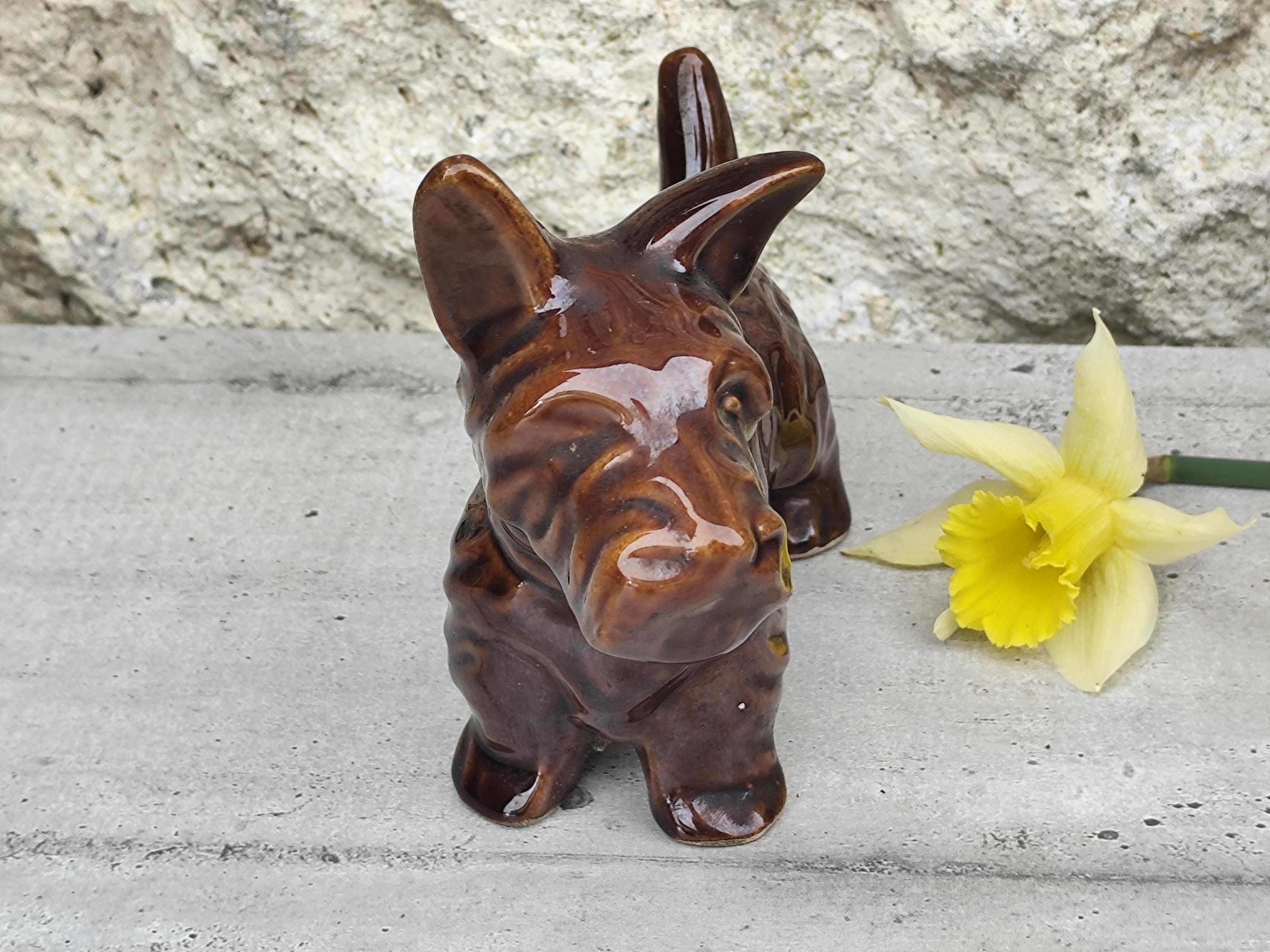 Rare Scottish Ceramic Dog Statue - Etsy