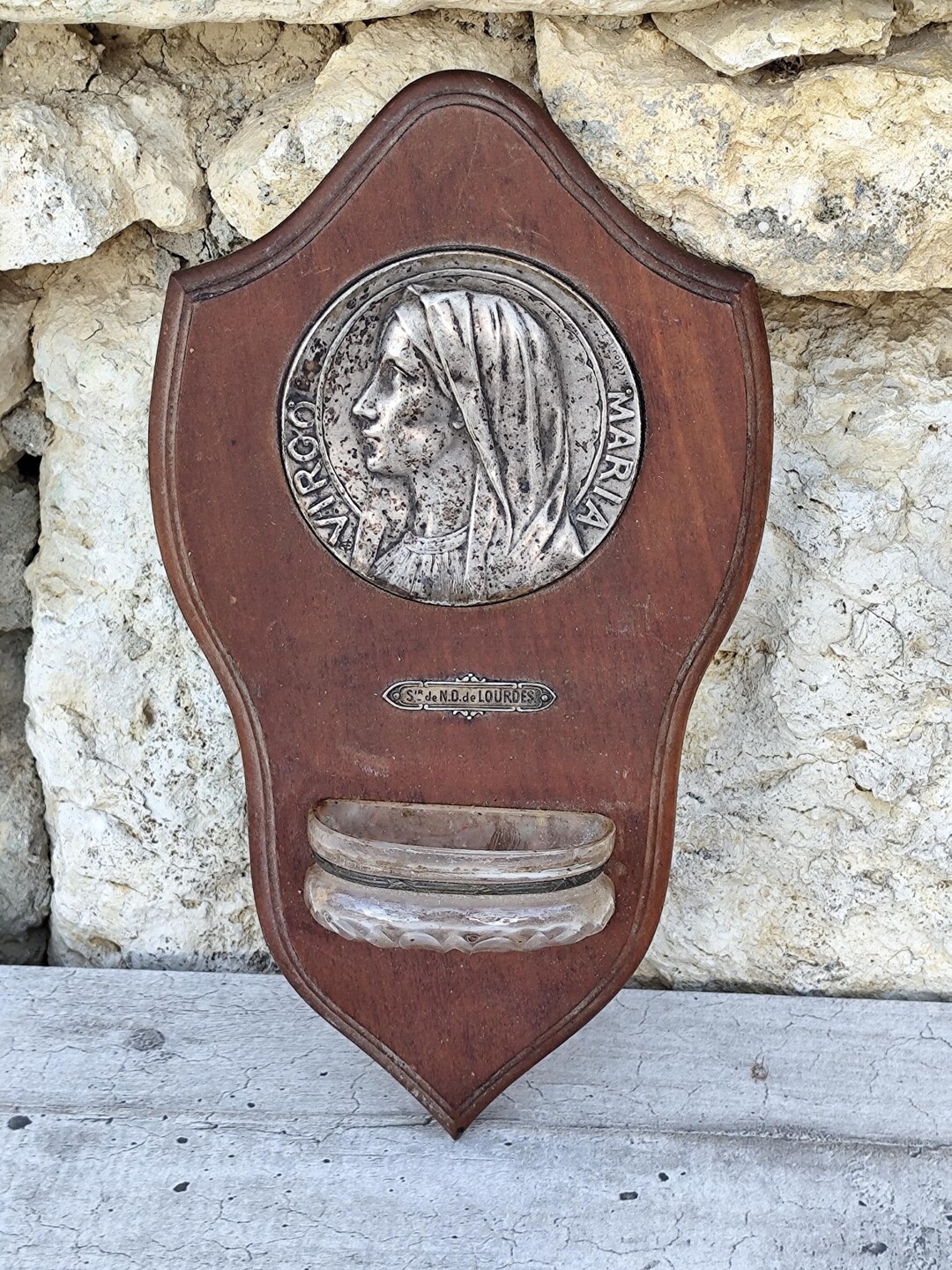 Our Lady Lourdes Holy Water Font - Etsy