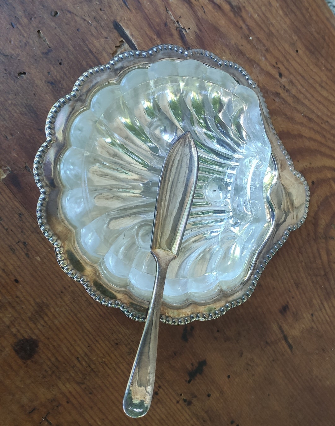 Vintage Shell Butter Dish - Etsy