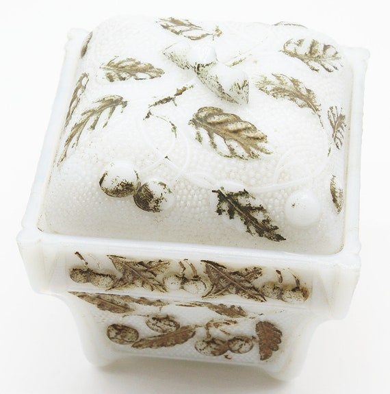 Vintage Opaline Box - Etsy