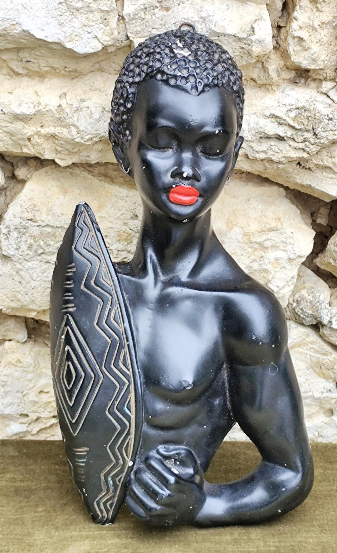 Antique African Plaster Wall Mural From the 1950s - Etsy