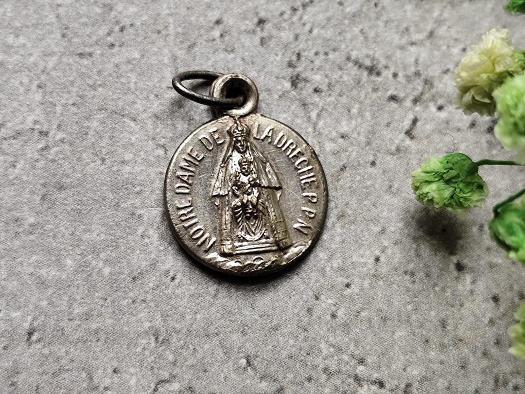 Rare Old Religious Medal Our Lady of the Dreche, Antique Catholic ...
