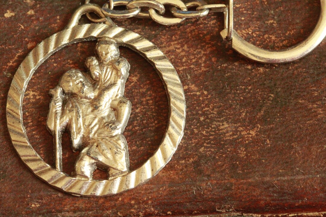Saint Christopher Keychain - Etsy