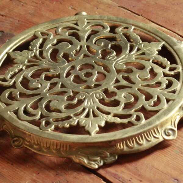 Brass Trivet - Etsy