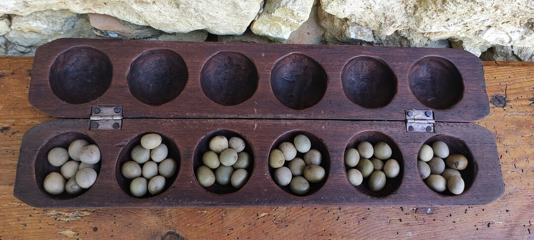 African Board Game Awale - Etsy