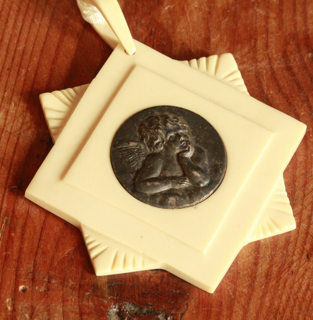 Rare Angel Cradle Medal - Etsy