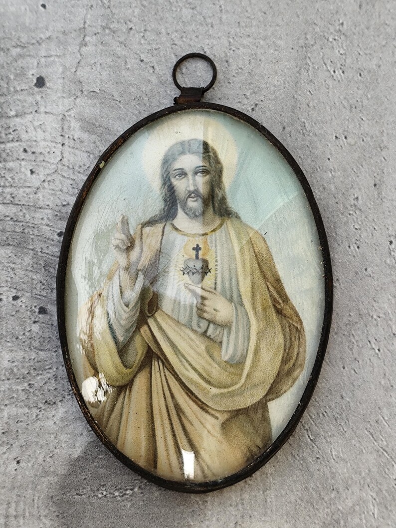 Rare Jesus Christ Reliquary - Etsy